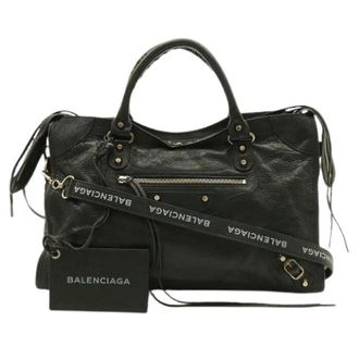 Balenciaga Pre-owned Classic City Leather 2way Bag - Femme - Pre-owned - Noir - Taille: ONE Size