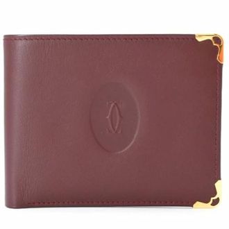 Cartier Portefeuille Bi-pli Pre-owned - Femme - Pre-owned - Rouge - Taille: ONE Size