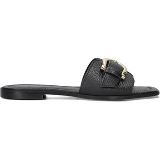 Stefano Lauran Schwarze Sommersandalen mit eckiger Zehenpartie - - Shoes - Damen - Schwarzk - 38 EU