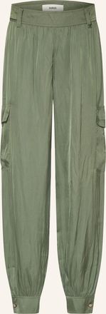 BA&SH Ba&Sh Cargohose Celia Aus Satin gruen