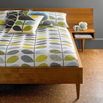 Ashley Wilde Orla Kiely Scribble Stem Sea Grass/Duck Egg: Hausfrau Kissenbezug - 2 pro Pack