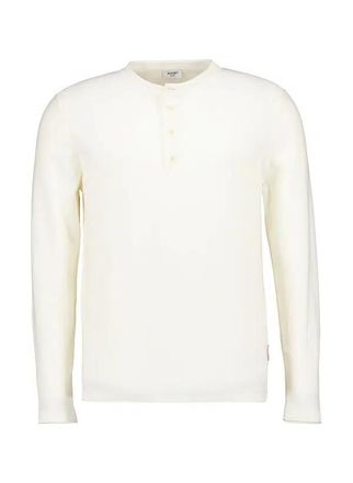 Joop Herren Pullover wei&szlig; Baumwolle unifarben
