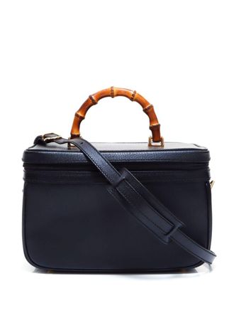 Gucci sac à main à anse en bambou - Noir