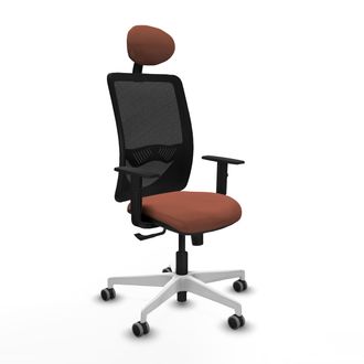 Piqueras y Crespo Call Center Zulema Stuhl mit 1D-Armen, h&ouml;henverstellbarer Lendenwirbelst&uuml;tze und festem Kopfteil, ausgestattet mit 3 Positionen und Schneideschaum, Sc