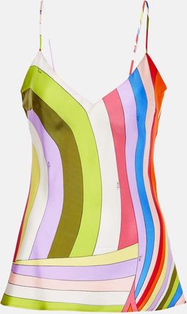 Pucci Top Iride aus Seiden-Twill