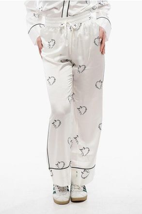 AllSaints Satin SOFI Casual Pants with Drawstring Waist size Xs