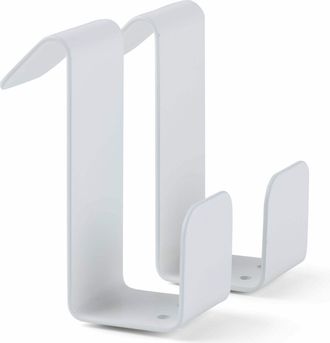 Gejst Flex Haken Wei&szlig; 2 Stck. - 2er Set N&uuml;tzliche Haken - Flex Regalleiste Zubeh&ouml;r - Wandregal Zubeh&ouml;r - Einfache Montage Mit Magnet - Skandinavisches Desig