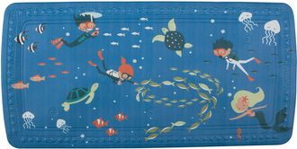 Spirella Duschmatte Badematte Kinder Duscheinlage antibakteriell rutschfest mit Saugn&auml;pfen - Diver - ca. 73 x 36 cm - Made in Germany