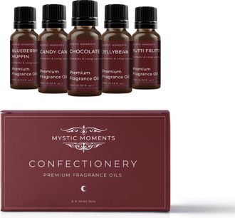 Mystic Moments Duft&ouml;l Starterpaket - S&uuml;&szlig;waren &Ouml;le - 5 x 10ml