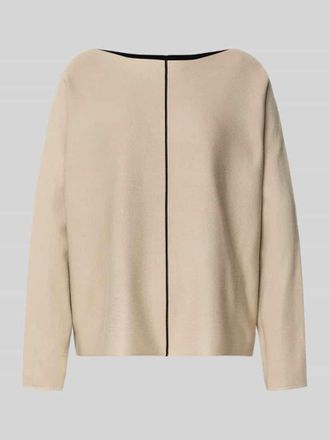 s.Oliver Black Label Comfort Fit Strickpullover mit anders farbiger R&uuml;ckseite