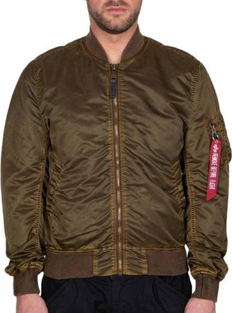 Alpha Industries Herren MA-1 VF LW Battlewash Bomberjacke, Washed Orange, XXL