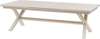 Hesperide Hesperide - Table de jardin extensible Axiome effet bois lin & argile 12 places en aluminium - Hespéride