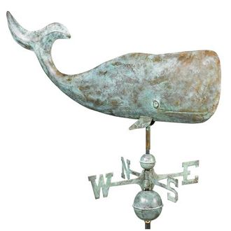 Good Directions Gute Anfahrt 37 Whale Weathervane, Blue Verde Copper