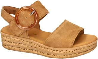 Gabor Femme, Chaussures, Brun, Taille: 38 EU Sandale compens&eacute;e plateforme