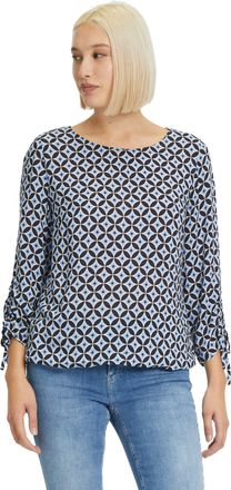 Cartoon Damen 8925/7086 Bluse, blau/blau, 34