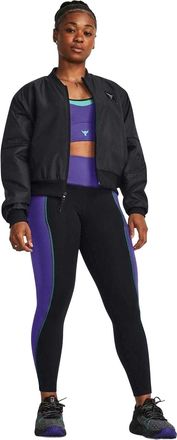 Under Armour Bomberjacke f&uuml;r Damen, Mit Kragen, leger (Schwarz)