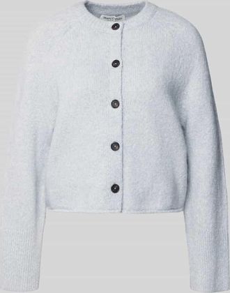 Marc O'Polo Strickjacke aus Alpaka Wolle mit Rollsaum