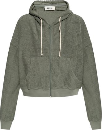 American Vintage hoodie &agrave; fermeture zipp&eacute;e - Vert