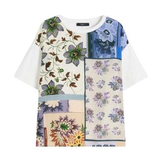 Max Mara Femme, Tops, Multicolore, Taille: 36 FR Maglia Over Pannello Stampato