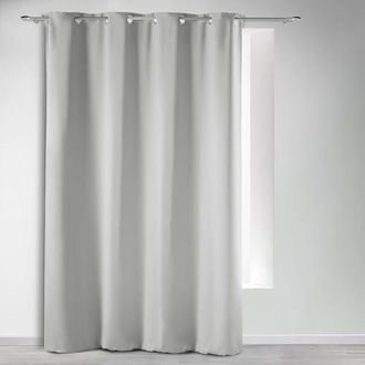 Douceur d'Intérieur Ösenvorhang, 135 x 280 cm, Blickdicht, Perle, Blickdicht