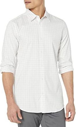 Amazon Essentials Chemise Habillée à Manches Longues, Extensible et Infroissable, Coupe Ajustée Homme, Lavande Vitre, XXL