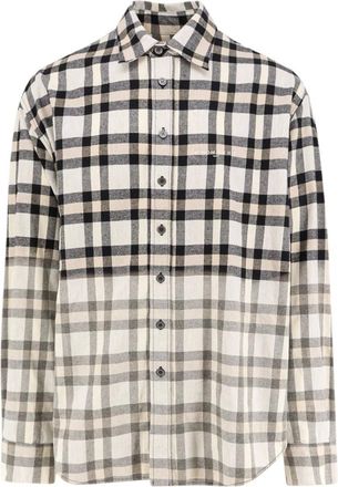 Ih Nom Uh Nit IH NOM UH Nit, Homme, Chemises, Blanc, Taille: M Chemise &agrave; Imprim&eacute; Madras
