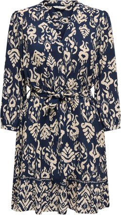 Only Damen Onlantonia Life 3/4 Short Dress WVN, Cloud Dancer, XL