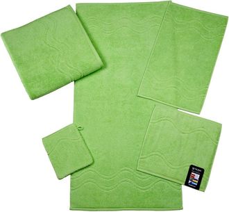 ROSS Cashmere, Frottier-Gästetuch-30x50 cm, Uni, apfelgrün