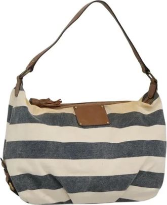 Burberry Pre-owned Toile sacs-main - Femme - Pre-owned - Beige - Taille: ONE Size