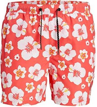 Jack & Jones Mens JPSTFIJI JJSWIM Bahama Short de Bain pour Homme, Taille S, Corail, S