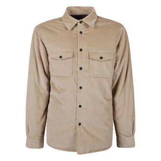 MC2 Saint Barth Chemise en velours c&ocirc;tel&eacute; - Homme - Chemises - Beige - Taille: S