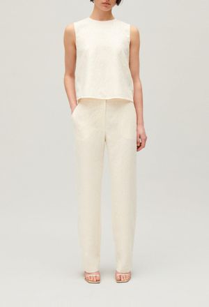 Claudie Pierlot Pantalon sequins &eacute;cru