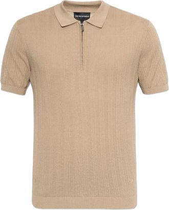 Emporio Armani Homme, Tops, Beige, Taille: M Polo en coton