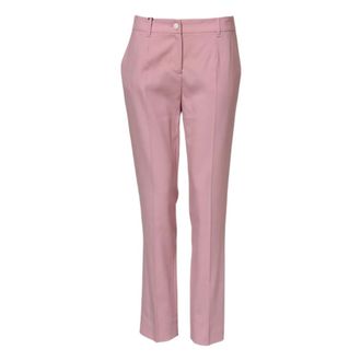 Dolce & Gabbana Femme, Pantalons, Rose, Taille: 36 FR Pantalon fusel&eacute; taille mi-haute