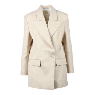 Nineminutes Elegante Jacke mit Polyester-Mix - - Jackets - Damen - Beige - XS