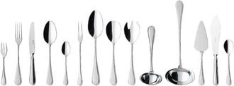 Villeroy & Boch Kreuzband Septfontaines Besteckset 70-teilig Silber, Sp&uuml;lmaschinenfest, Besteck Set f&uuml;r 12 Personen, Besteckset Platin, Besteck, Edelstahl