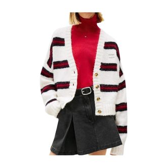Tommy Hilfiger Alpaka-Strickjacke - - Knitwear - Damen - Wei&szlig; - S
