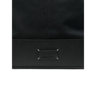 Maison Margiela Grained Cotton Shoulder Bag - Black