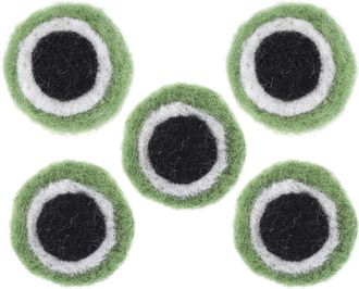 Aboofan 5 St&uuml;ck Teiliges Filz Froschaugen aus Wollfilz f&uuml;r DIY Bastelprojekte Filz Wolle Material f&uuml;r Frosch Basteln und Kreative Handarbeiten f&uuml;r Anf&auml;nger un