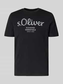 s.Oliver Red Label Regular Fit T-Shirt aus reiner Baumwolle Modell BASIC TEE BIG LOGO