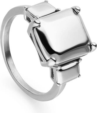 Liebeskind Liebeskind Berlin Ring - Edelstahl Steel Diamond - Gr. 52 - in Silber - f&uuml;r Damen