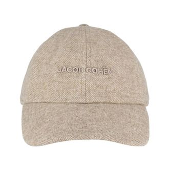 Jacob Cohen Casquette - Homme - Accessoires - Beige - Taille: ONE Size