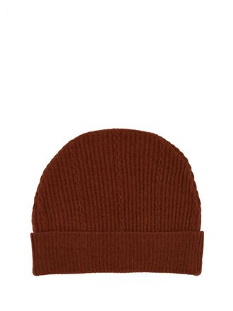 Etro WAQA0016_AV393M0174 Logo-Embroidered Wool Blend Beanie - Red
