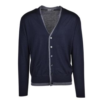 Paolo Pecora Cardigan - - Knitwear - Herren - Blau - M