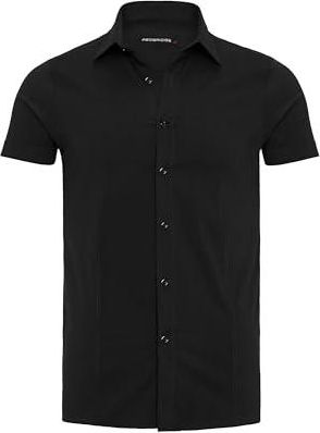 Red Bridge Redbridge Chemise &agrave; Manches Courtes pour Hommes Slim Fit Noir L