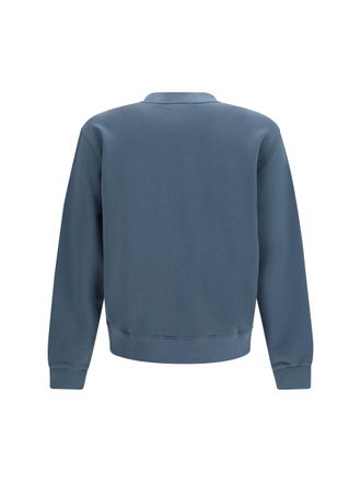 Kenzo Mens Signature Embroidered Cotton Sweatshirt Anthracite Sweatshirts Sweater