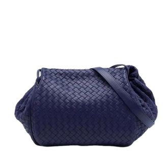 Bottega Veneta Pre-owned Woven Nappa Crossbody - - Pre-owned - Damen - Blau - ONE SIZE