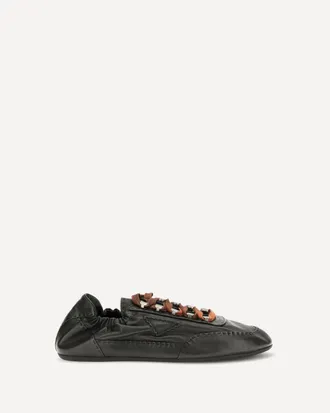 Prada Collapse aged nappa leather Sneakers Male 10