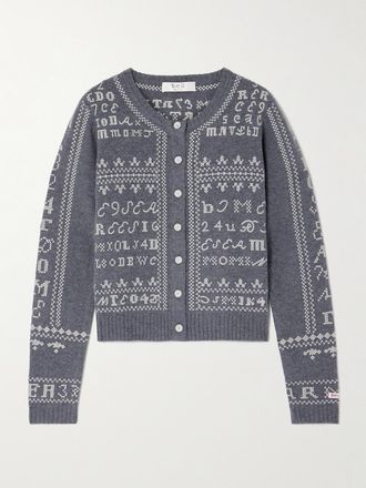 Sea New York Kit Cardigan Aus Besticker Wolle - Grau
