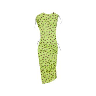 Coperni Femme, Robes, Vert, Taille: 40 FR Floral Ruched Midi Dress
